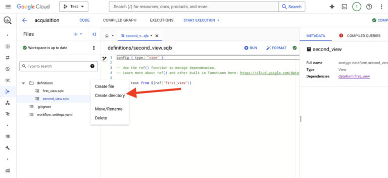How To use Dataform: Structure and JavaScript Introduction - Analygo ... How To use Dataform: Structure and JavaScript Introduction - Analygo ...